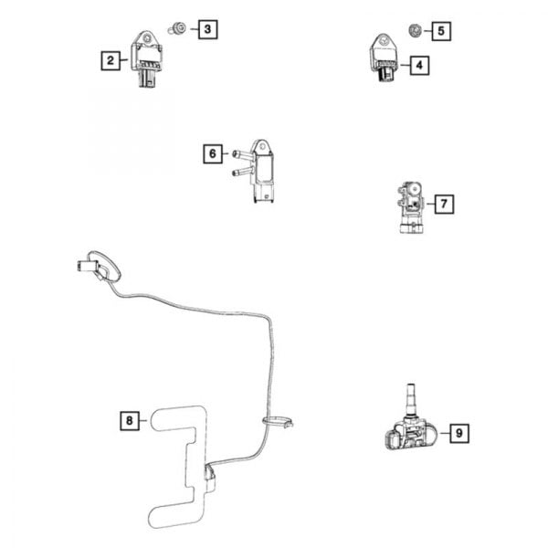 Mopar® 68237026AA - Occupant Detection Sensor