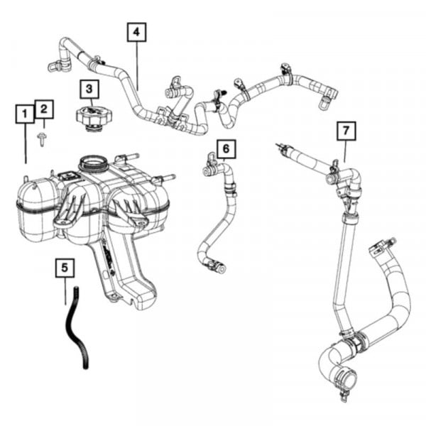 Mopar® 68244092AB - Engine Coolant Radiator Hose