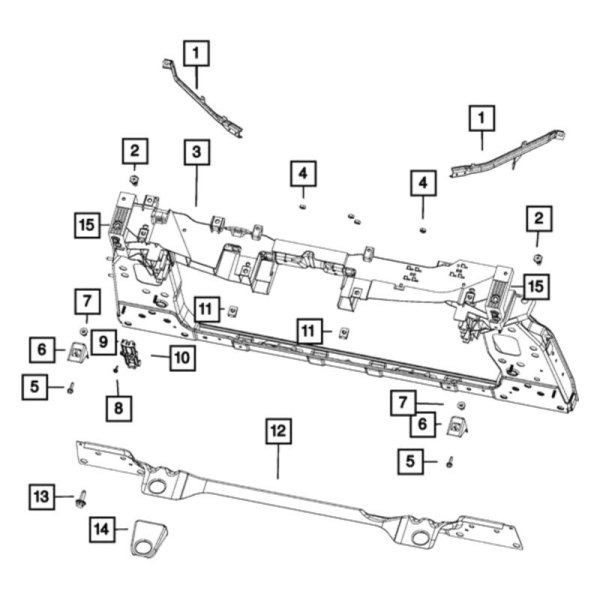 Mopar® - Cooling Module Bracket Inner