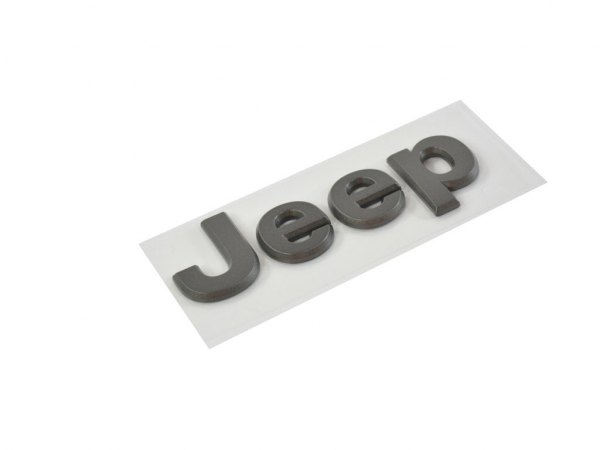 Mopar® 68252645AA - "Jeep" Nameplate Dark Gray Hood Emblem