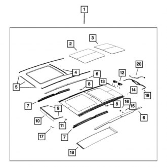 Car Sunroofs & Components | Weatherstrips, Guide Rails, Moldings ...