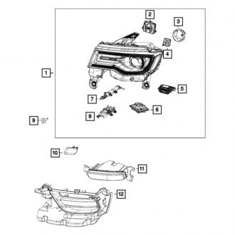 Jeep Grand Cherokee OEM Headlights - Factory Headlights | CARiD