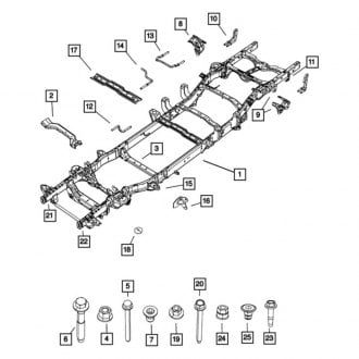Dodge Replacement Chassis Frame & Rails | CARiD