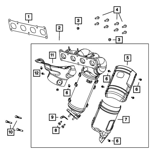 Mopar® 68271573AA - Exhaust Manifold Heat Shield