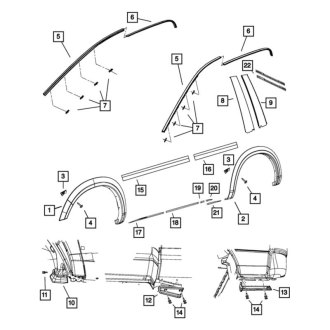 Dodge Ram OEM Roofs & Parts - Panels, Drip Rails | CARiD