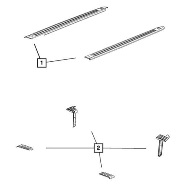 Ram OE 68292866AB - Rear Right Truck Bed Molding