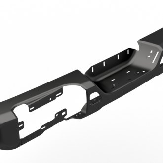 Jeep Wrangler Replacement Rear Bumpers - Covers, Chrome | CARiD