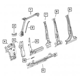 Jeep Wrangler Body Tubs & Side Panels | CARiD