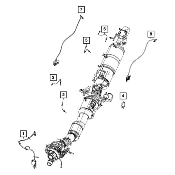 Mopar® 68306262AB - Exhaust Temperature Sensor