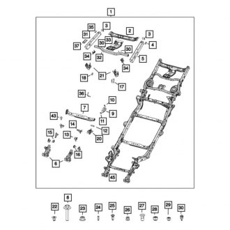 Jeep Gladiator Replacement Chassis Frames & Rails - CARiD.com