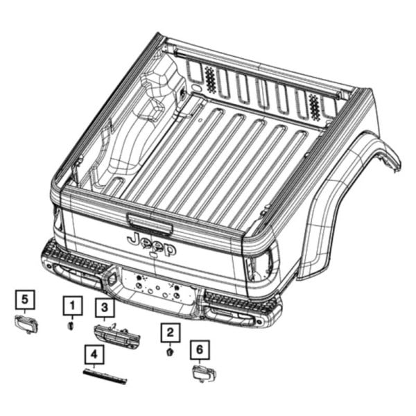 Mopar® 68341655AD - License Plate Light Assembly