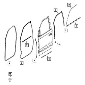 Ram 1500 Door Moldings - Side, Edge, Belt | CARiD