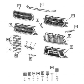 Ram 1500 Grille Brackets & Hardware — CARiD.com