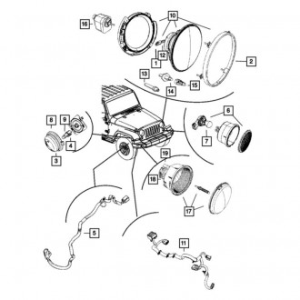 Jeep OEM Headlights - Factory Headlights | CARiD