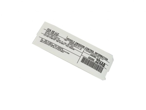 Mopar® 68366324AB - Vehicle Emission Control Information Label