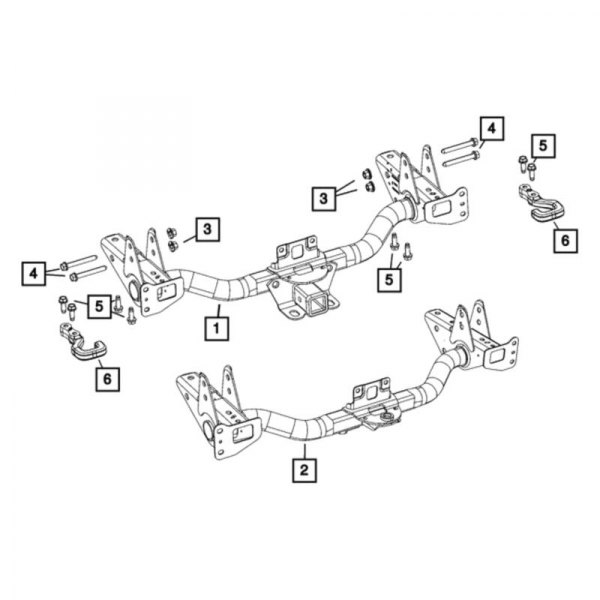 Mopar® 68368181AA - Trailer Hitch