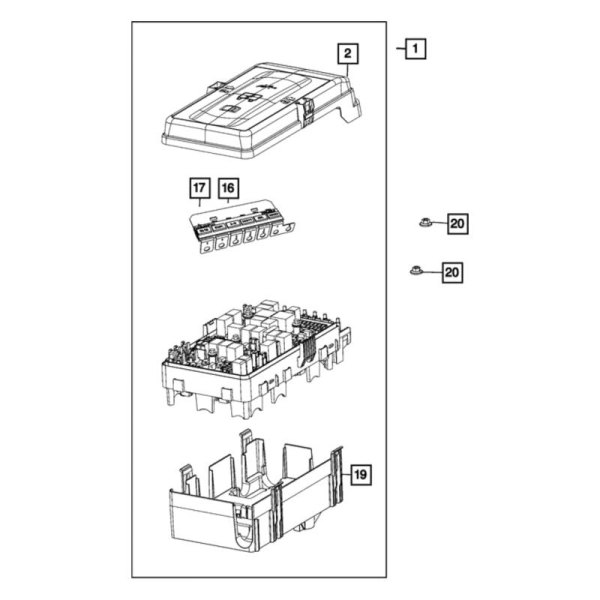 Mopar® 68370552AC - Power Distribution Center