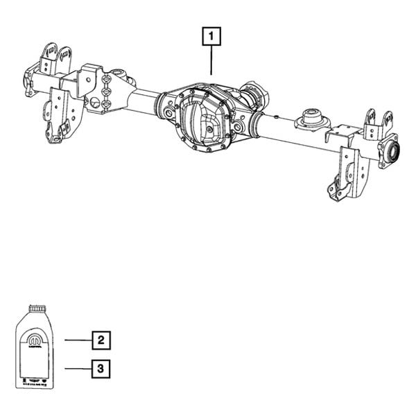 Mopar® 68378949AA - SAE 75W-85 API GL-5 Synthetic Differential Fluid