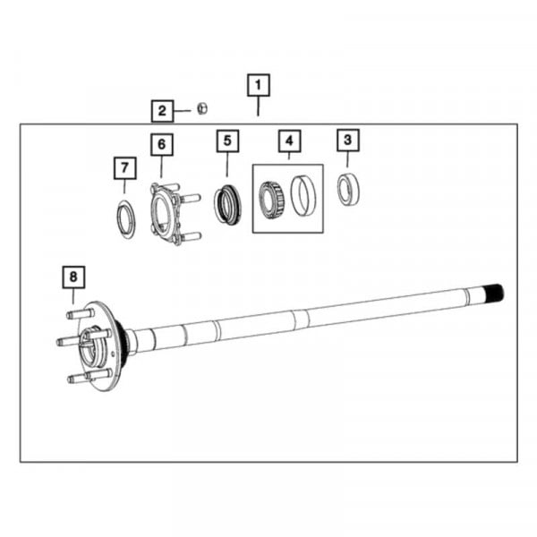 Mopar® 68393976AA - Axle Shaft Seal