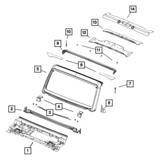 Jeep Wrangler Header Panel Seals & Gaskets | CARiD