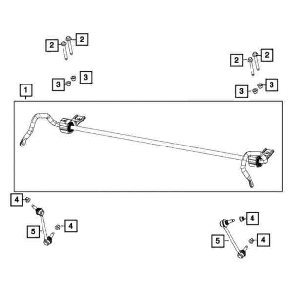 Mopar® 68413984AB - Stabilizer Bar Link Kit