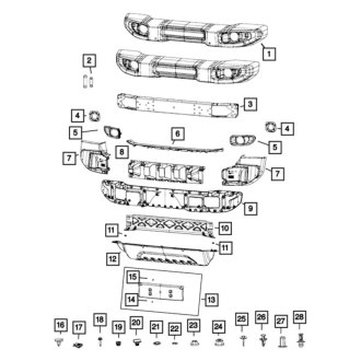 Jeep Wrangler Brush Guards - Grille Guards, Light Mounts | CARiD