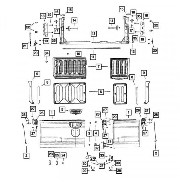 Mopar® 68422089AD - Support Front Bracket