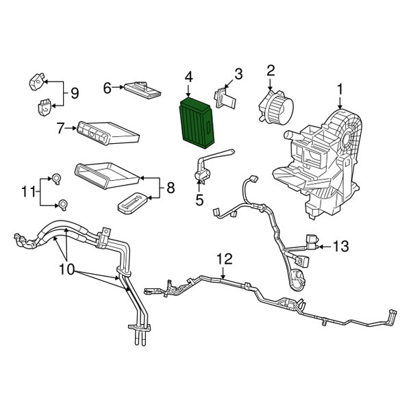 Mopar® 68427763AA - A/C Evaporator Core