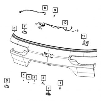 2023 Jeep Grand Cherokee License Plate Lights | CARiD