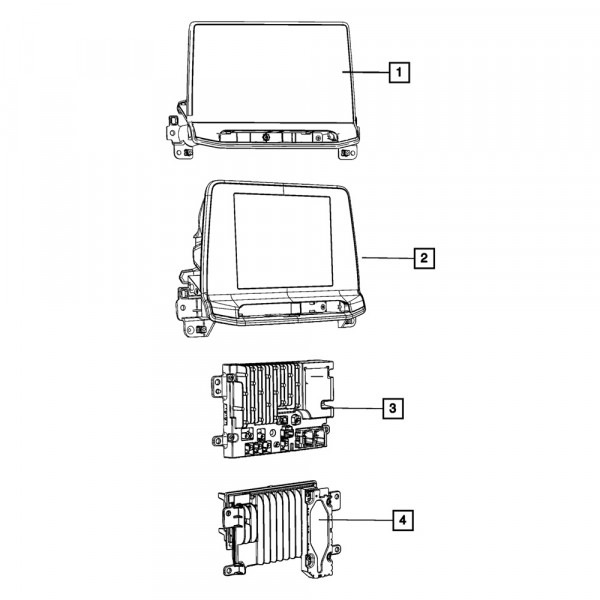 Mopar® 68453428AI - Multi Media Radio