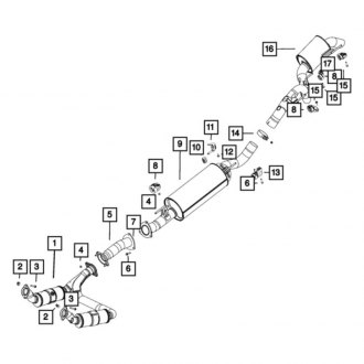 Jeep Grand Wagoneer Exhaust Pipes - Straight, Flex, Y/X-Pipes, Side | CARiD