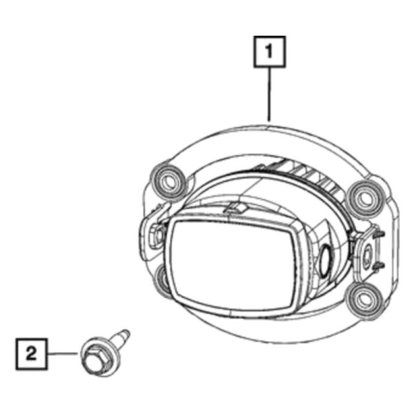Jeep OE 68470159AA - Front Fog Light