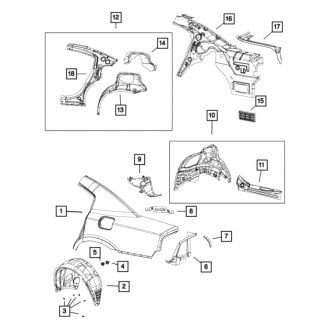 Dodge Charger OEM Quarter Panels & Parts - Rear & Front | CARiD