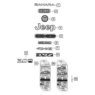 Jeep OE™ Emblems & Logos | CARiD