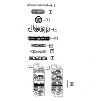Jeep OE™ Emblems & Logos | CARiD