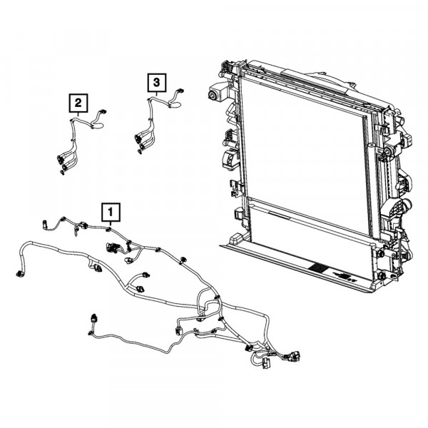 Mopar® 68563548AB - Front End Module Wiring