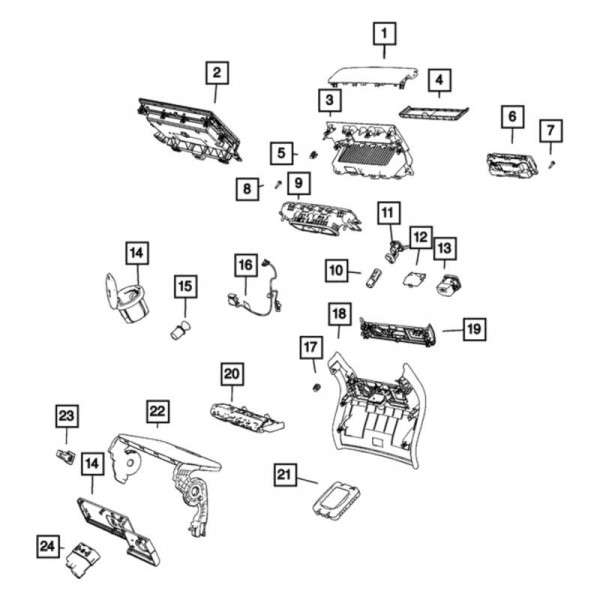 Mopar® 68567878AB - Courtesy Lamp