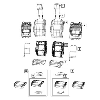 Jeep Wrangler Jeep OEM Seats | Racing, Sport, Classic — CARiD.com