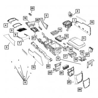 Center Console Storage Compartment | CARiD