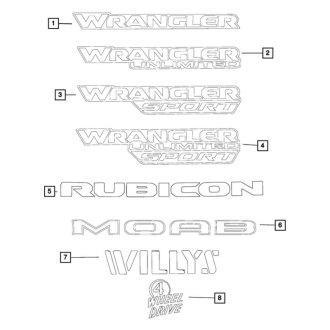 Jeep OE™ Emblems & Logos | CARiD