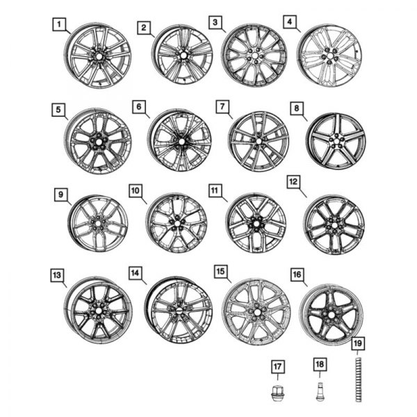 Mopar® 6TF27VXWAA - Wheel-Aluminum
