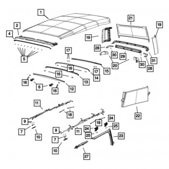 Jeep Gladiator Replacement Roofs & Components | CARiD
