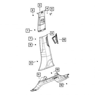 Jeep Grand Cherokee Pillars - Assemblies, Door Jambs, Braces | CARiD