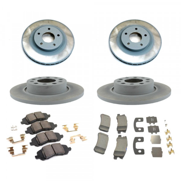 Mopar® BNDL-0075-31025317 - Front and Rear Brake Kit with Semi-Metallic ...