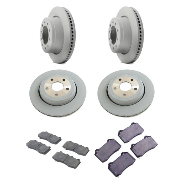 Mopar® BNDL-0075-31025911 - Front and Rear Brake Kit with Semi-Metallic ...