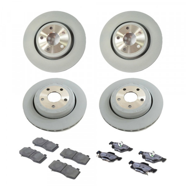 Mopar® BNDL-0075-31025930 - Front and Rear Brake Kit with Semi-Metallic ...