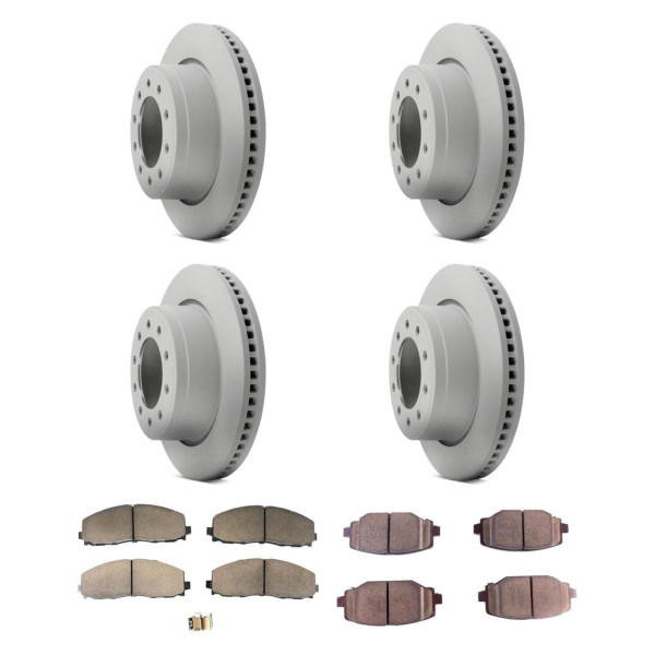 Mopar® BNDL-0075-31027972 - Front and Rear Brake Kit with Semi-Metallic ...