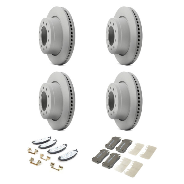 Mopar® BNDL-0075-31028192 - Front and Rear Brake Kit with Semi-Metallic ...