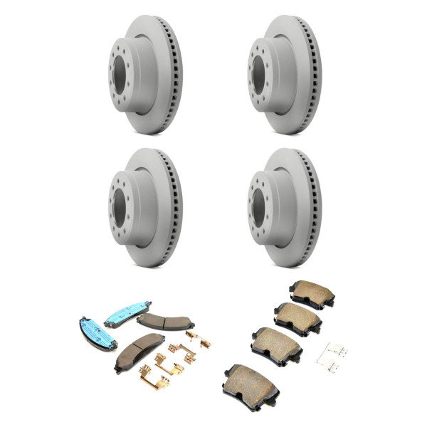 Mopar® BNDL-0075-31028420 - Front and Rear Brake Kit with Semi-Metallic ...