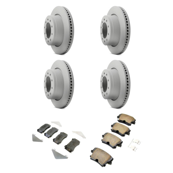 Mopar® BNDL-0075-31029746 - Front and Rear Brake Kit with Semi-Metallic ...